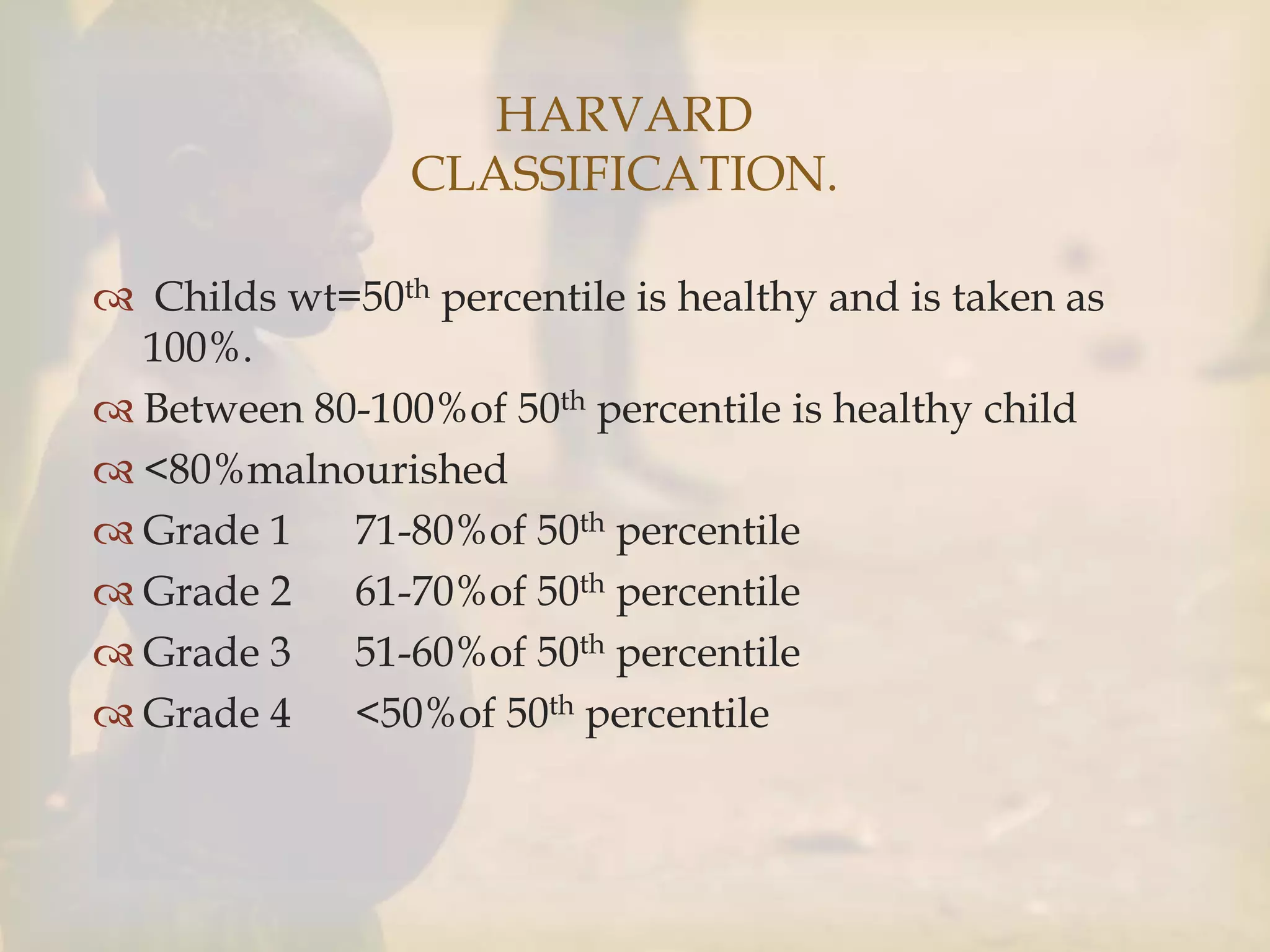 malnutrition classification and severe malnutrition management | PPTX