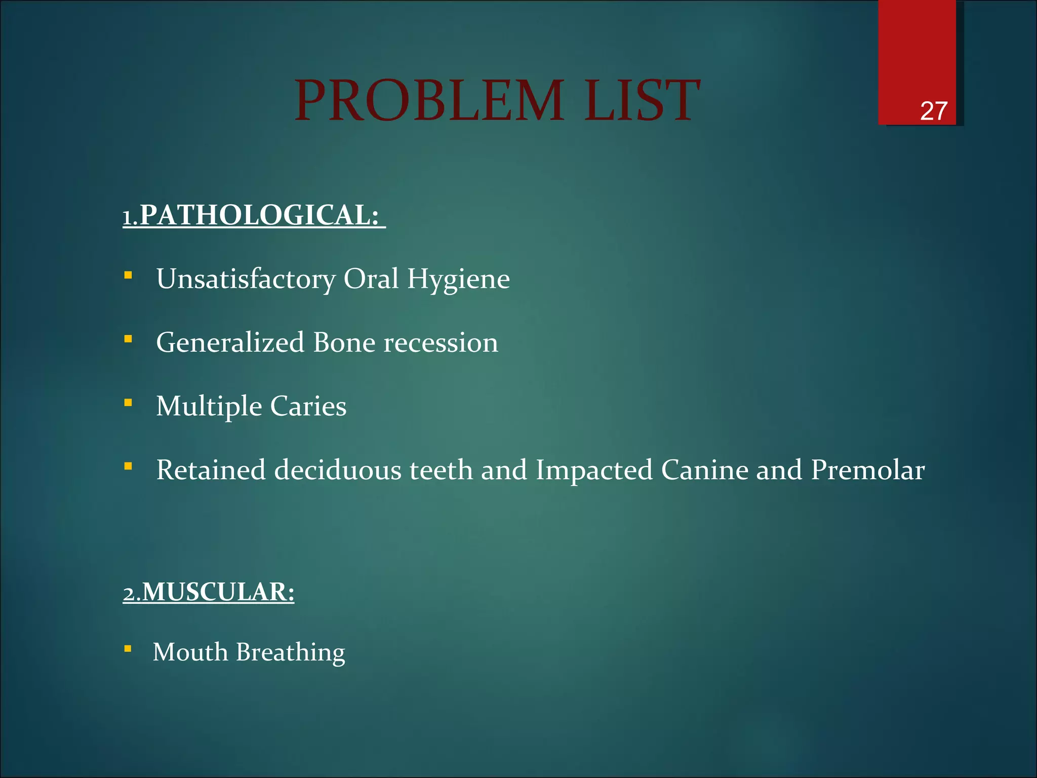 Orthodontic Treatment Planning (Case Presentation) | PPT