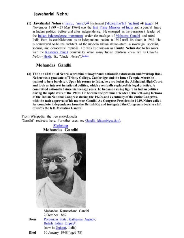 Jawaharlal nehru | PDF