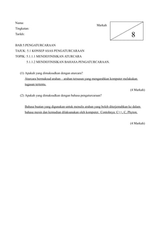 Jawapan 4 | PDF