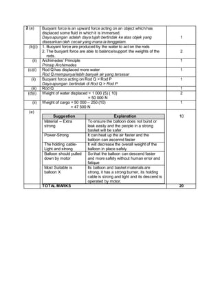 Jawapan fizik ujian selaras ogos 2014 | DOCX