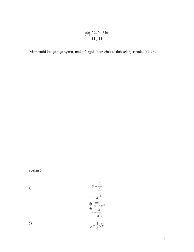 Jawapan kalkulus 3 | PDF