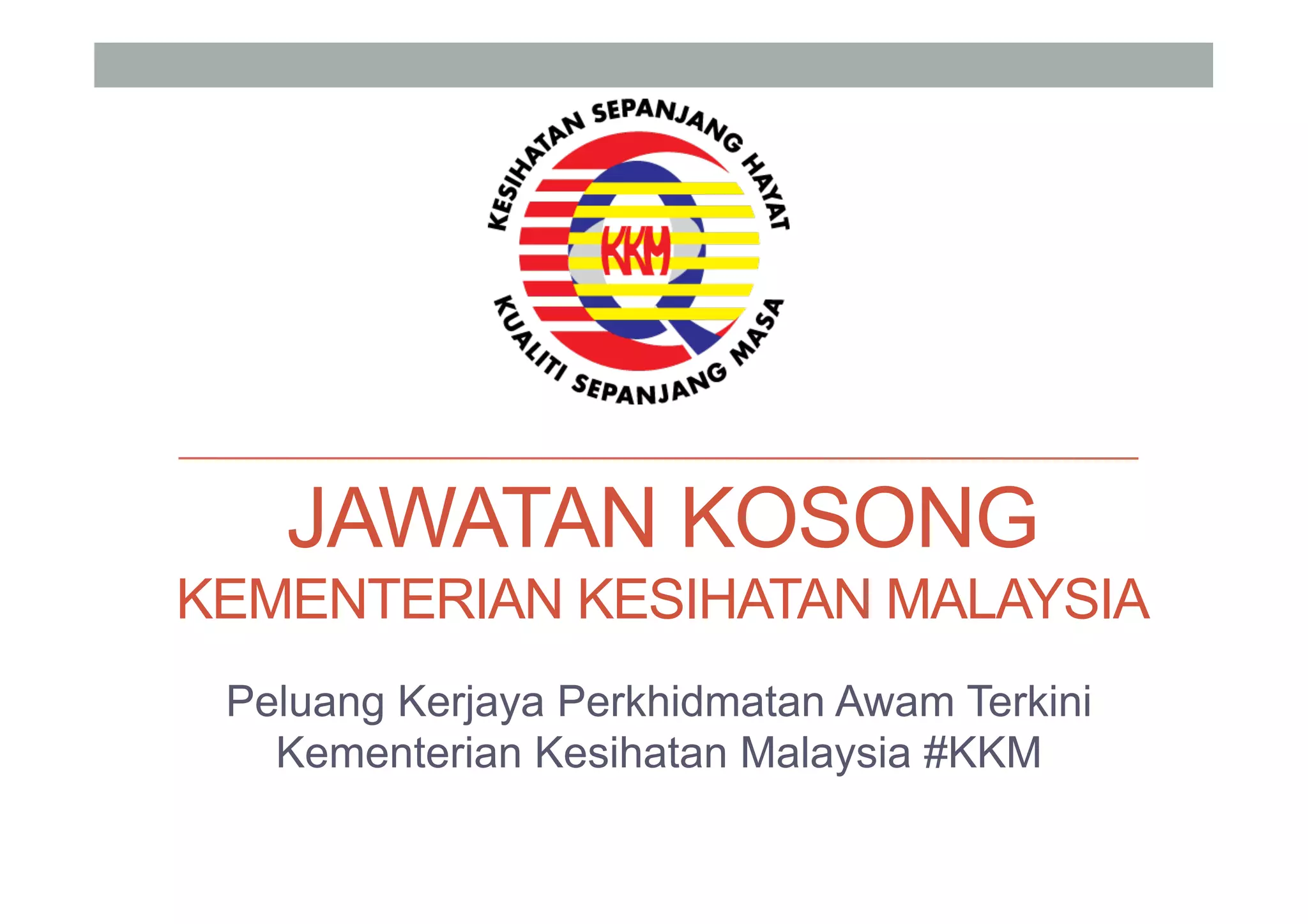 Jawatan Kosong KKM Terkini | PDF