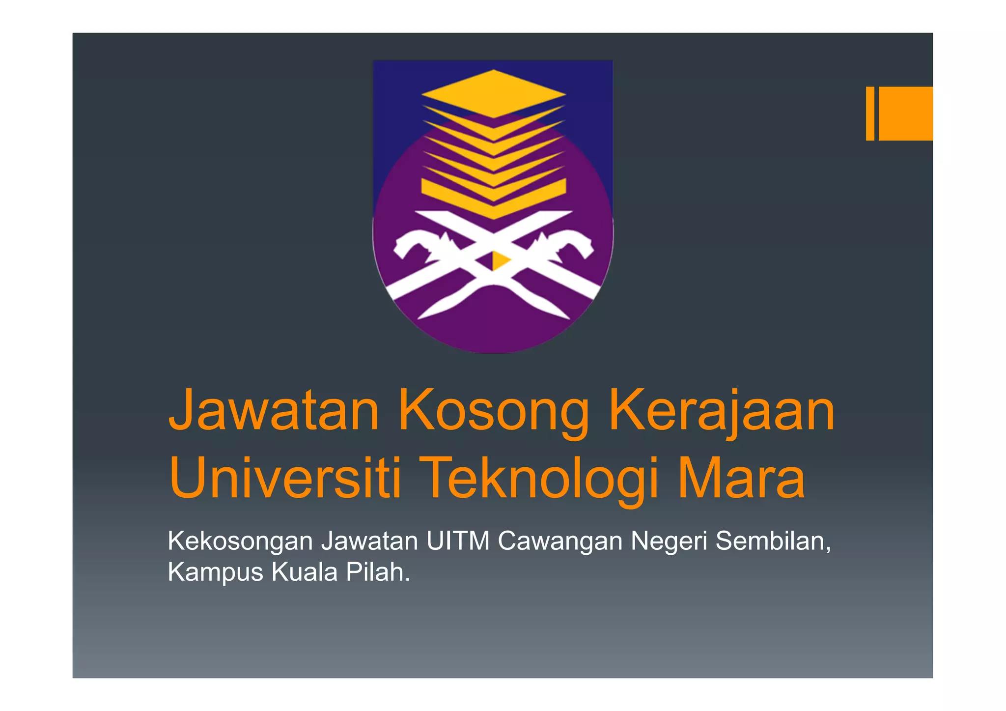 Jawatan kosong-kerajaan-universiti-teknologi-mara | PDF