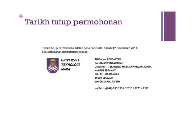 Jawatan Kosong UiTM Kampus Pasir Gudang | PPT