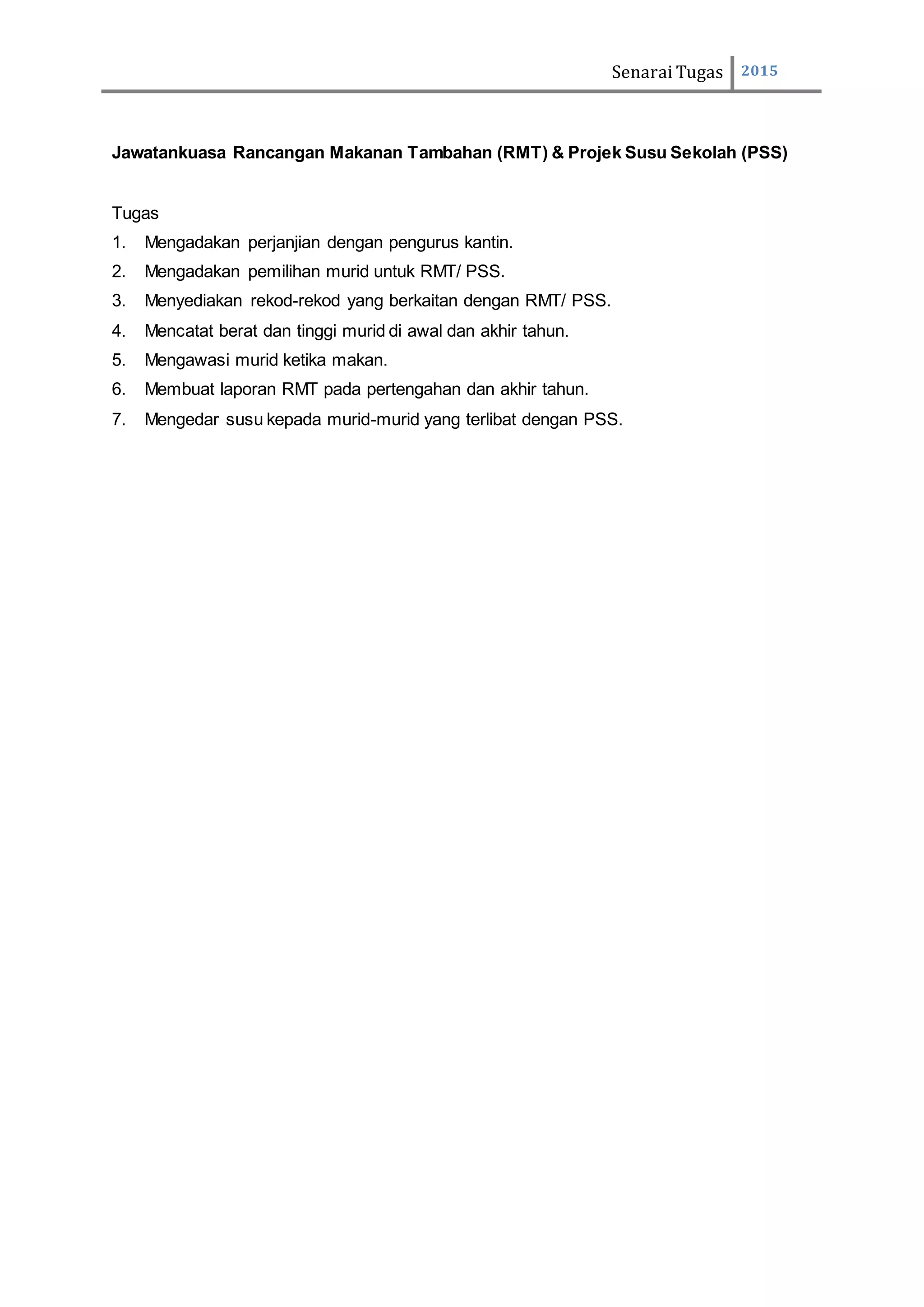 Jawatankuasa rmt | PDF