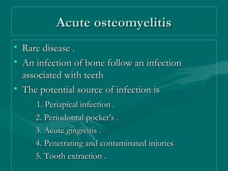 Jaw bone disaese | PPT