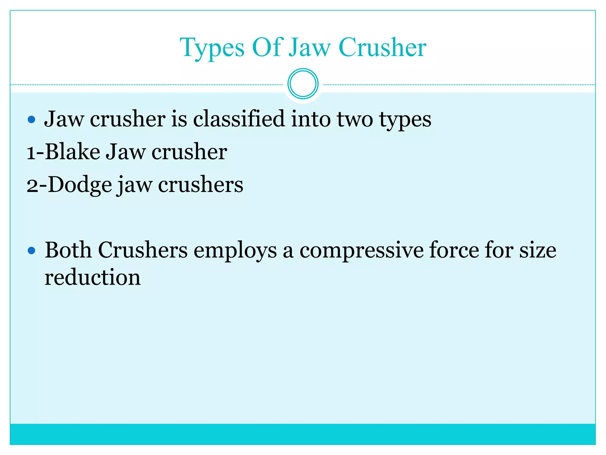 Jaw crusher | PDF
