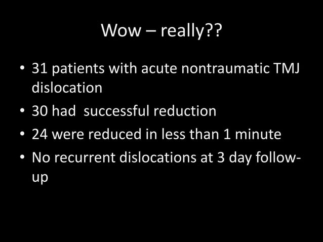 Jaw dislocation | PPTX | First Aid | Injuries