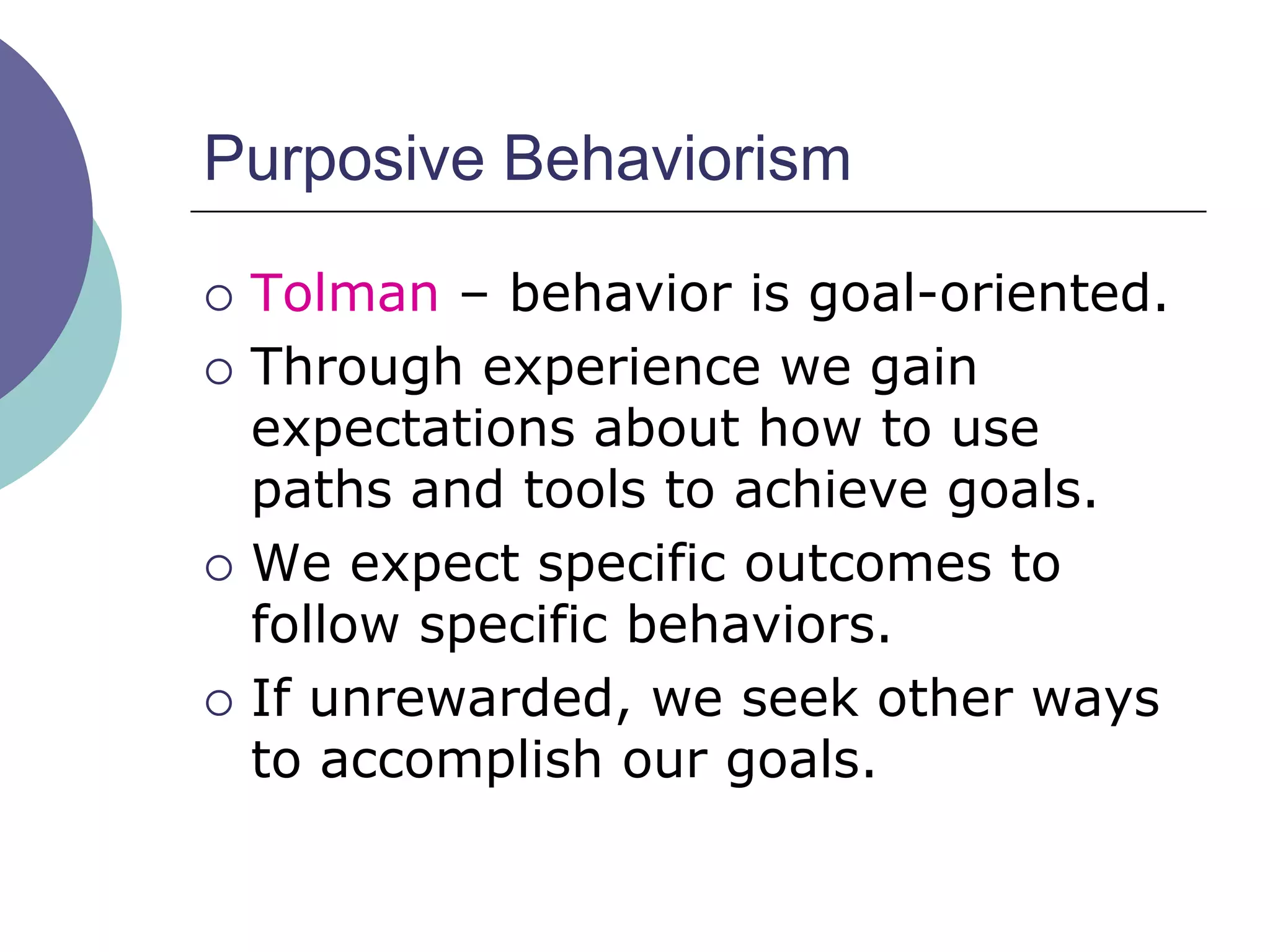 Jawed psycholgy tolman theori | PPT