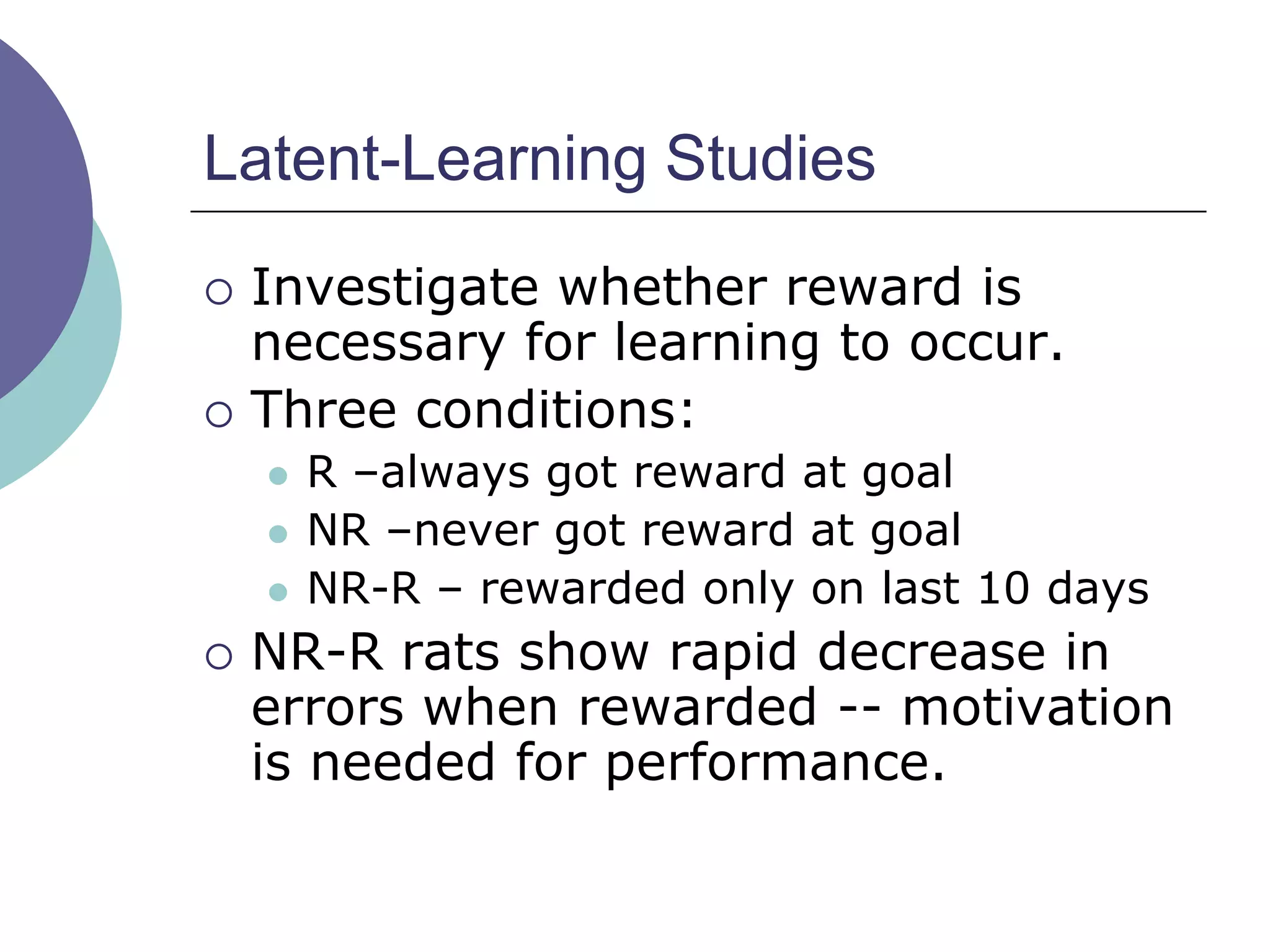Jawed psycholgy tolman theori | PPT