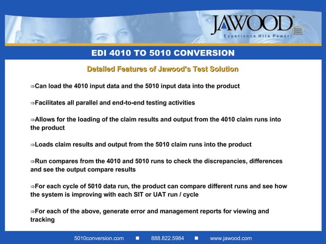 Jawood Edi 4010 To 5010 Conversion Solution | PPT