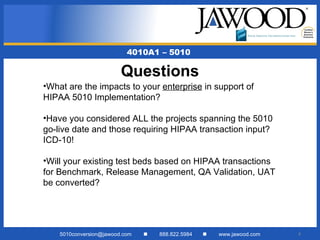 Jawood Hipaa 5010 Solution (3) | PPT