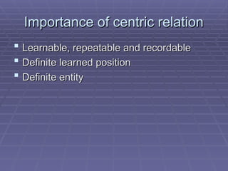 jaw relation Complete denture JAW RELATION ggggggggggg | PPT