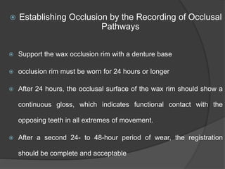 Jaw relation in rpd | PPTX