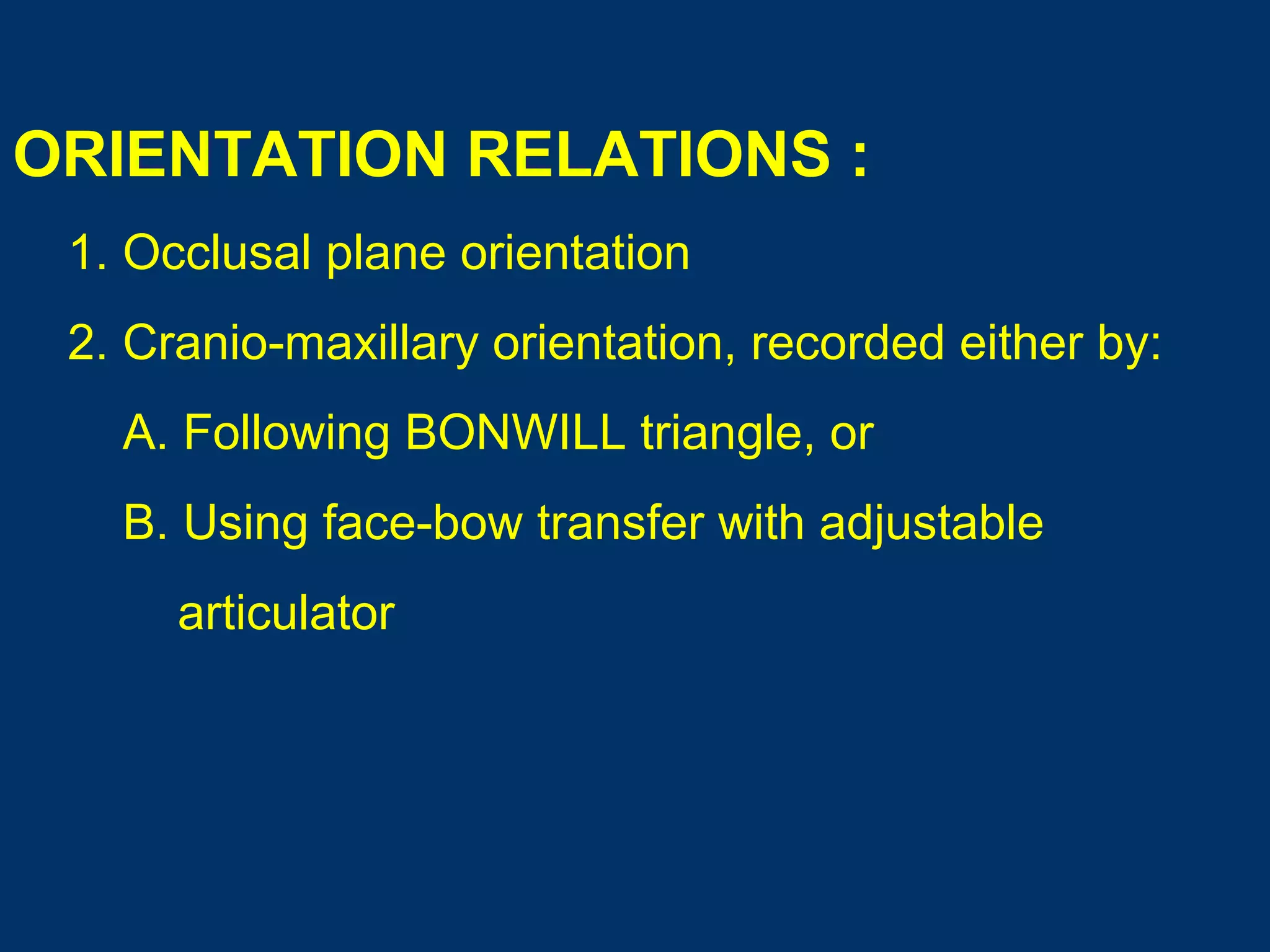 Jaw relation | PPT