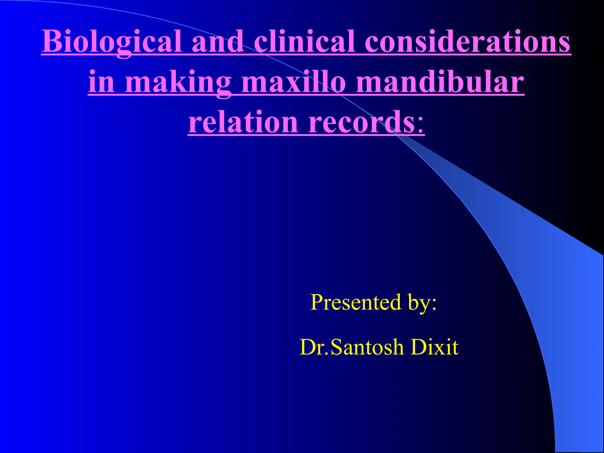 jaw relation Complete denture JAW RELATION | PPT