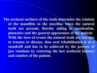 jaw relation Complete denture JAW RELATION | PPT
