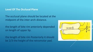 jaw relation in complete and partial denture | PPTX