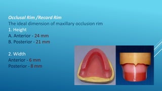 jaw relation in complete and partial denture | PPTX
