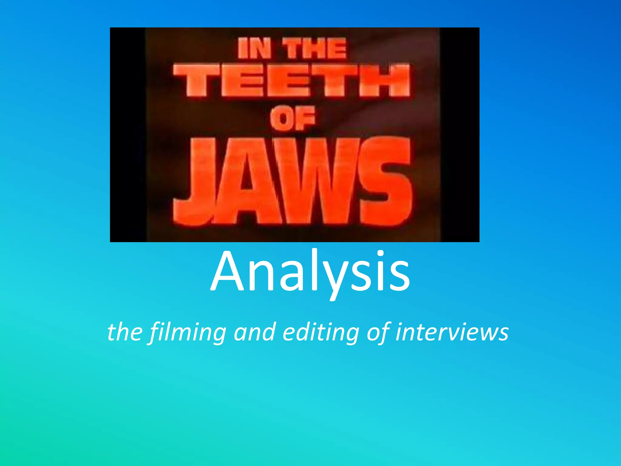Jaws analysis | PPTX