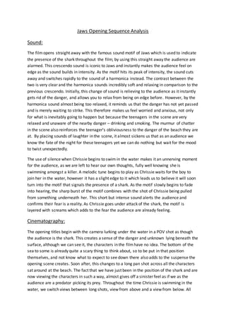 Jaws opening analysis | DOCX