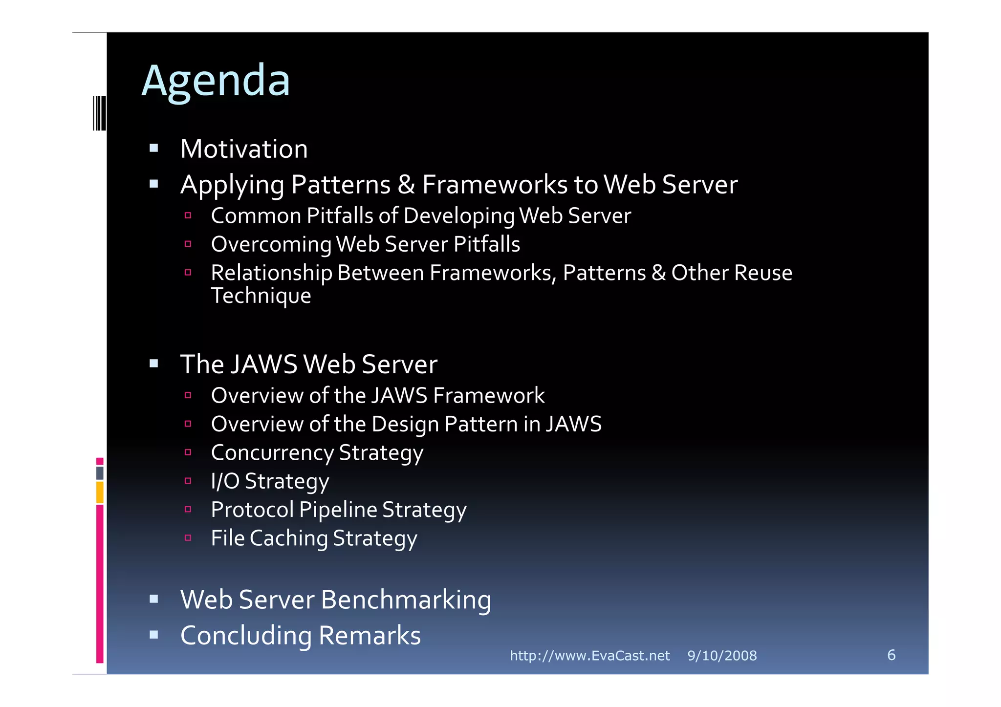 Jawsweb Server Framework Using Patterns Ppt 