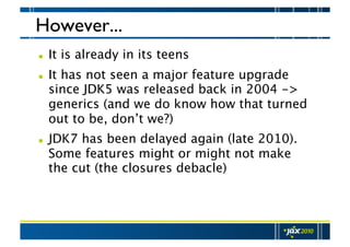 Polyglot Programming @ Jax.de 2010 | PDF | Web Development | Internet