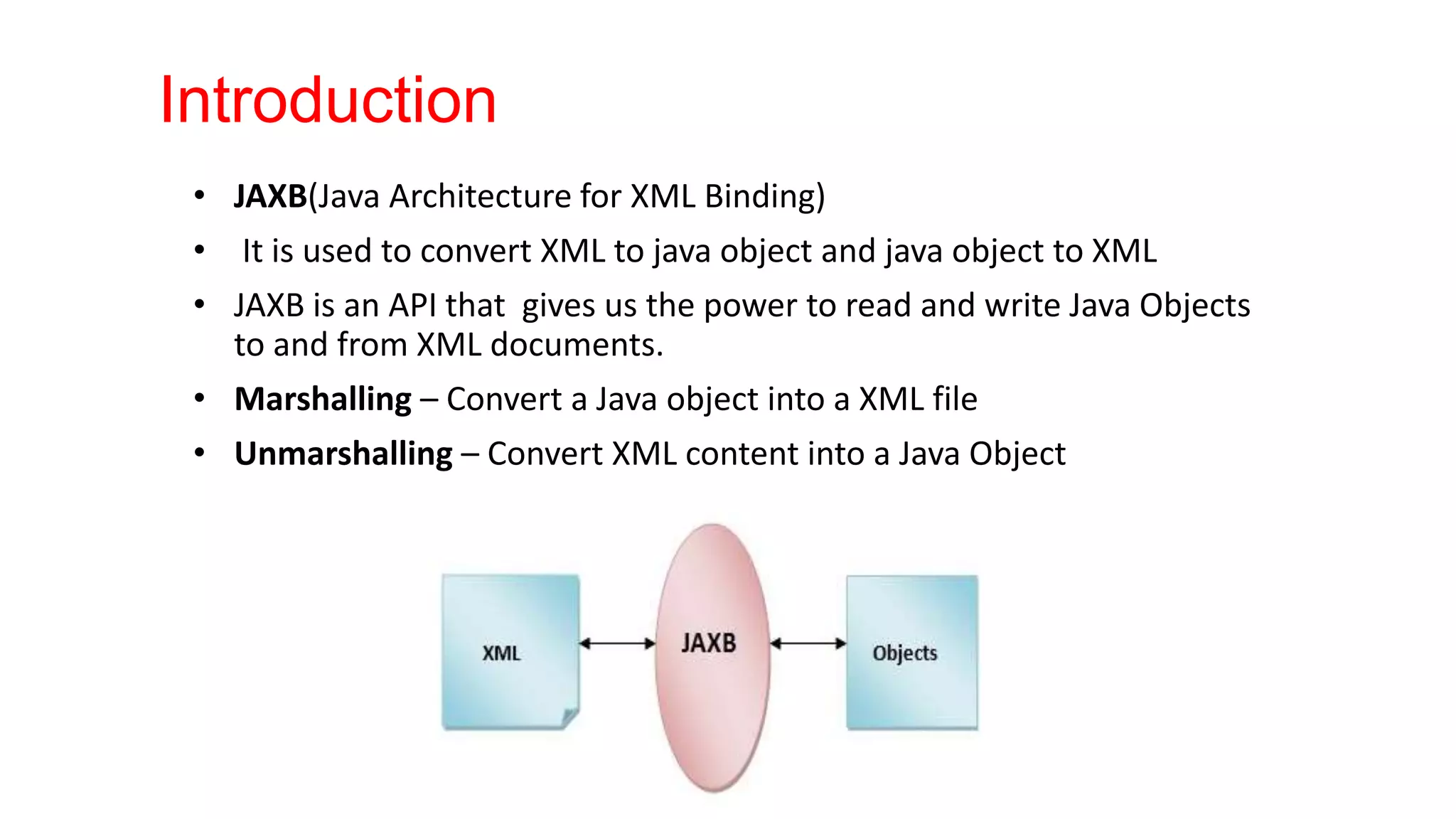 Java architecture for xml binding | PPT Java architecture for xml binding | PPT