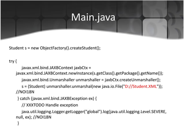 Jaxb part 2 | PPT