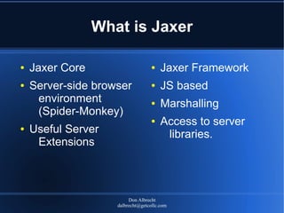 Building an App with jQuery and JAXER | PDF