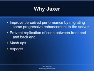 Building an App with jQuery and JAXER | PDF