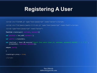 Building an App with jQuery and JAXER | PDF