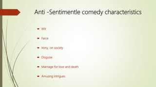 Presentation anti sentimental comedy | PPTX