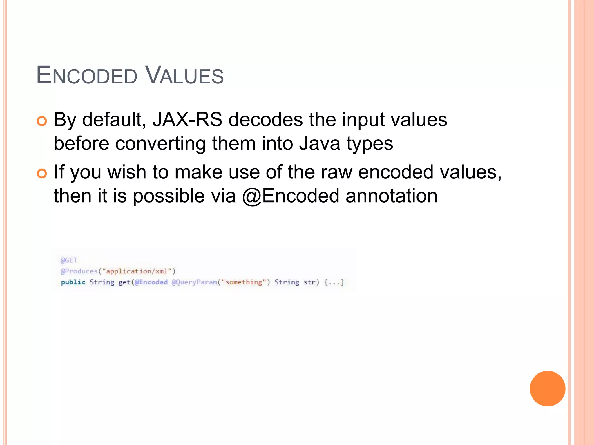 JAX-RS. Developing RESTful APIs with Java | PPT