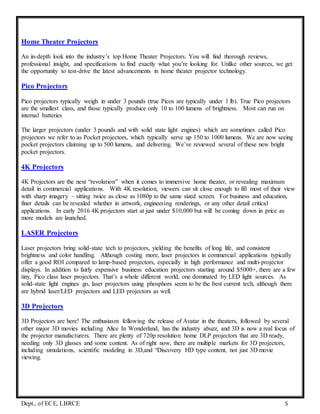 REPORT ON PROJECTORS | DOCX