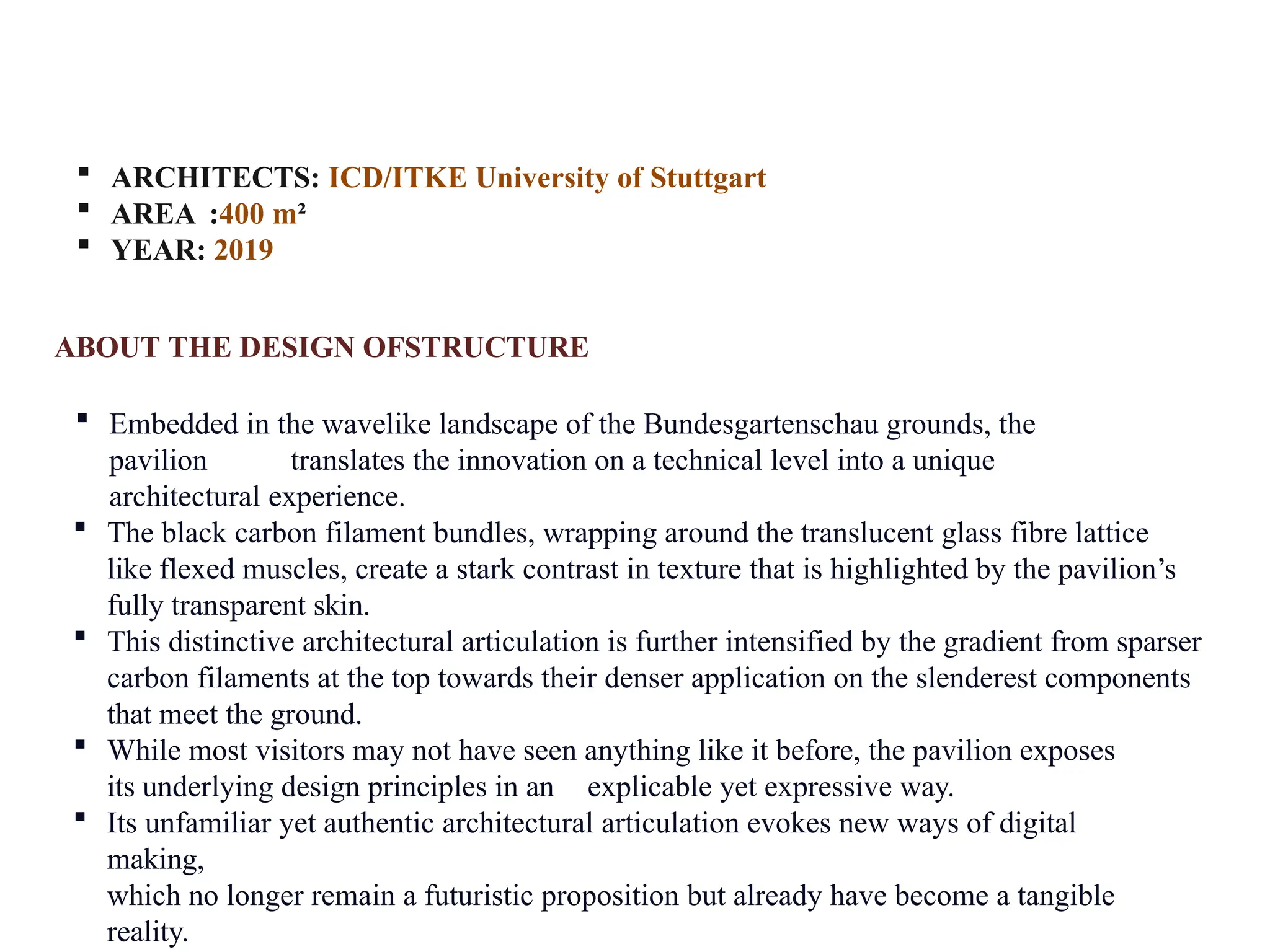Long span case study Pavillion Heilbronn, Germany | PPTX
