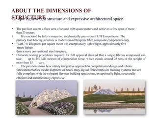 Long span case study Pavillion Heilbronn, Germany | PPTX