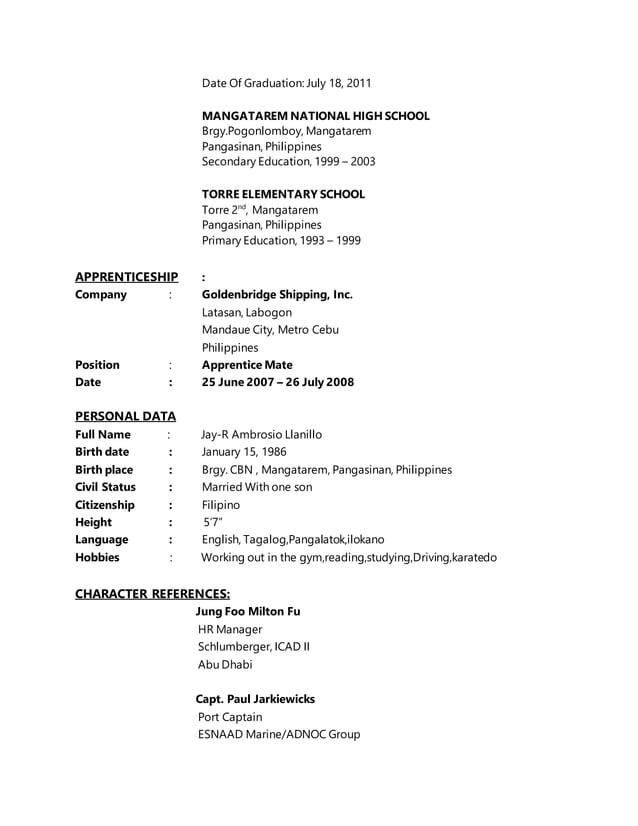 Jay r cv ab crane operator offshore crane operator offshore | PDF