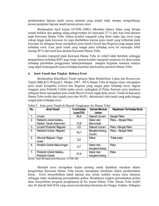 Jaya makalah danau-toba_2013 | PDF