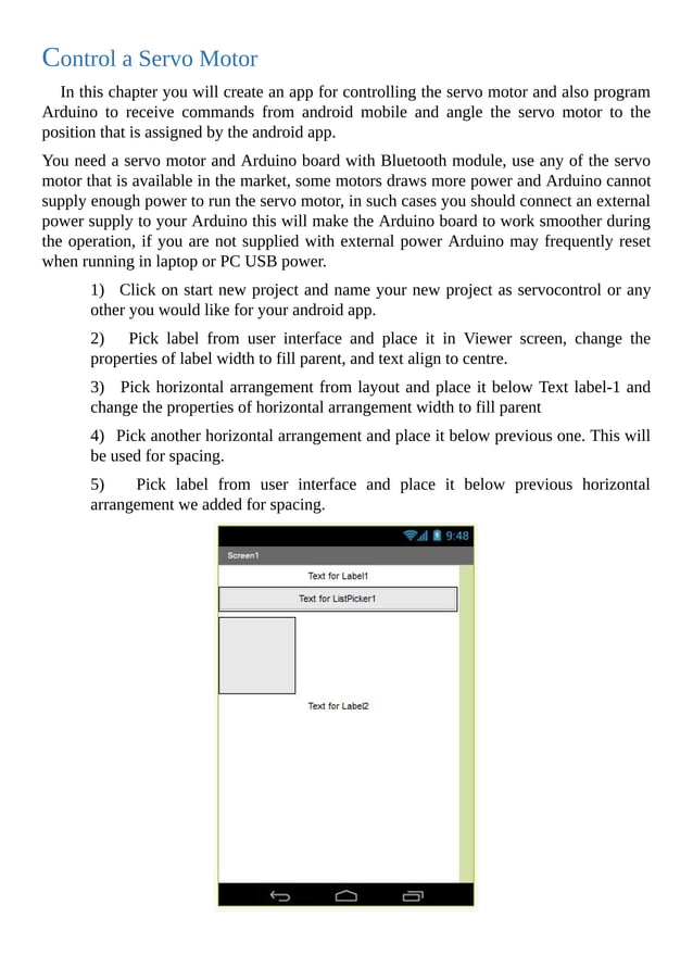 Jayakumar m. arduino and android using mit app inventor 2.0 | PDF
