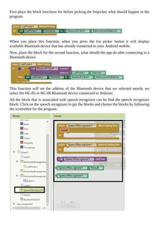 Jayakumar m. arduino and android using mit app inventor 2.0 | PDF