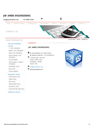 Jay ambe engineering | PDF