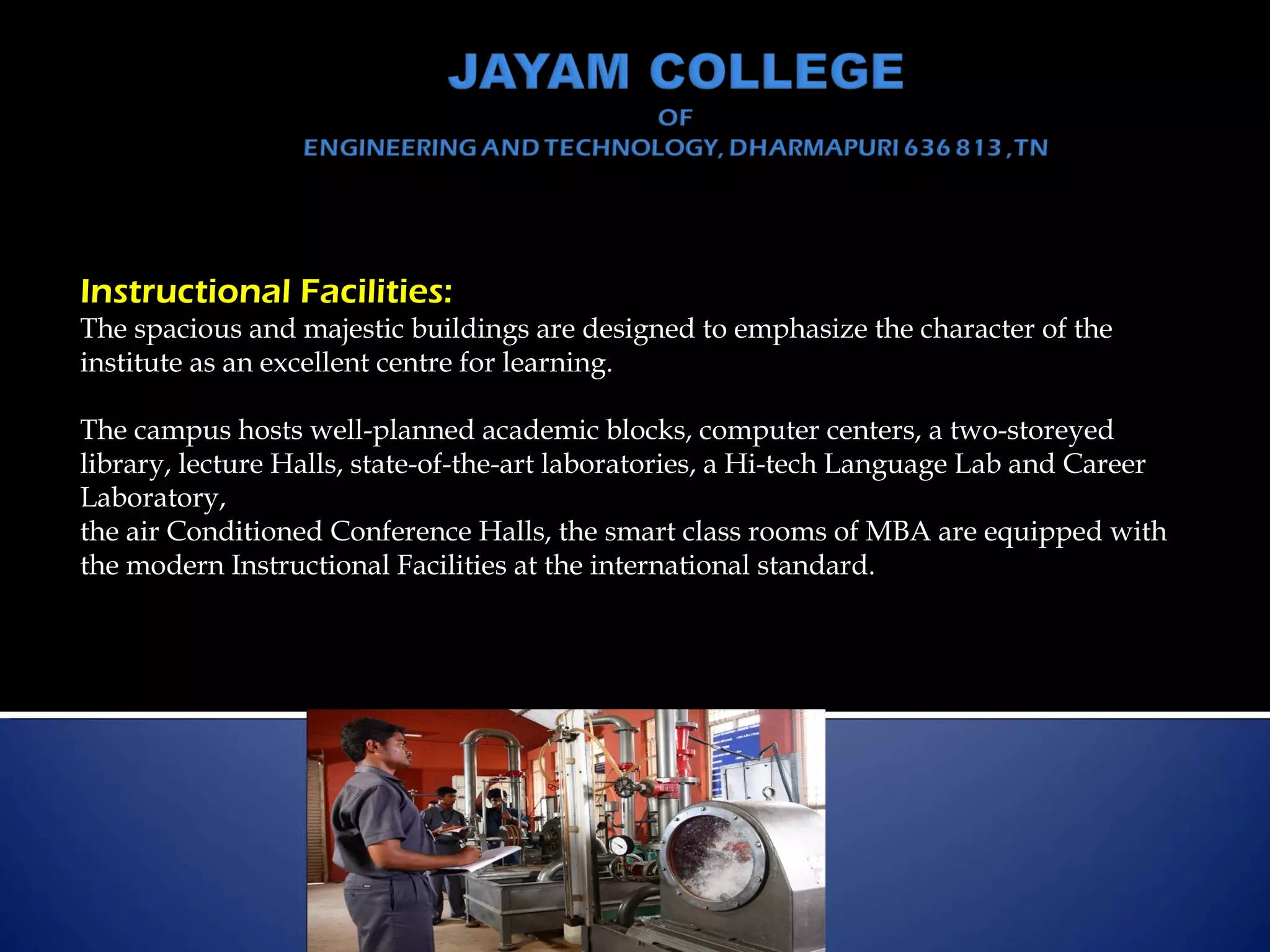 Jayam profile ppt 2011 12 | PPT