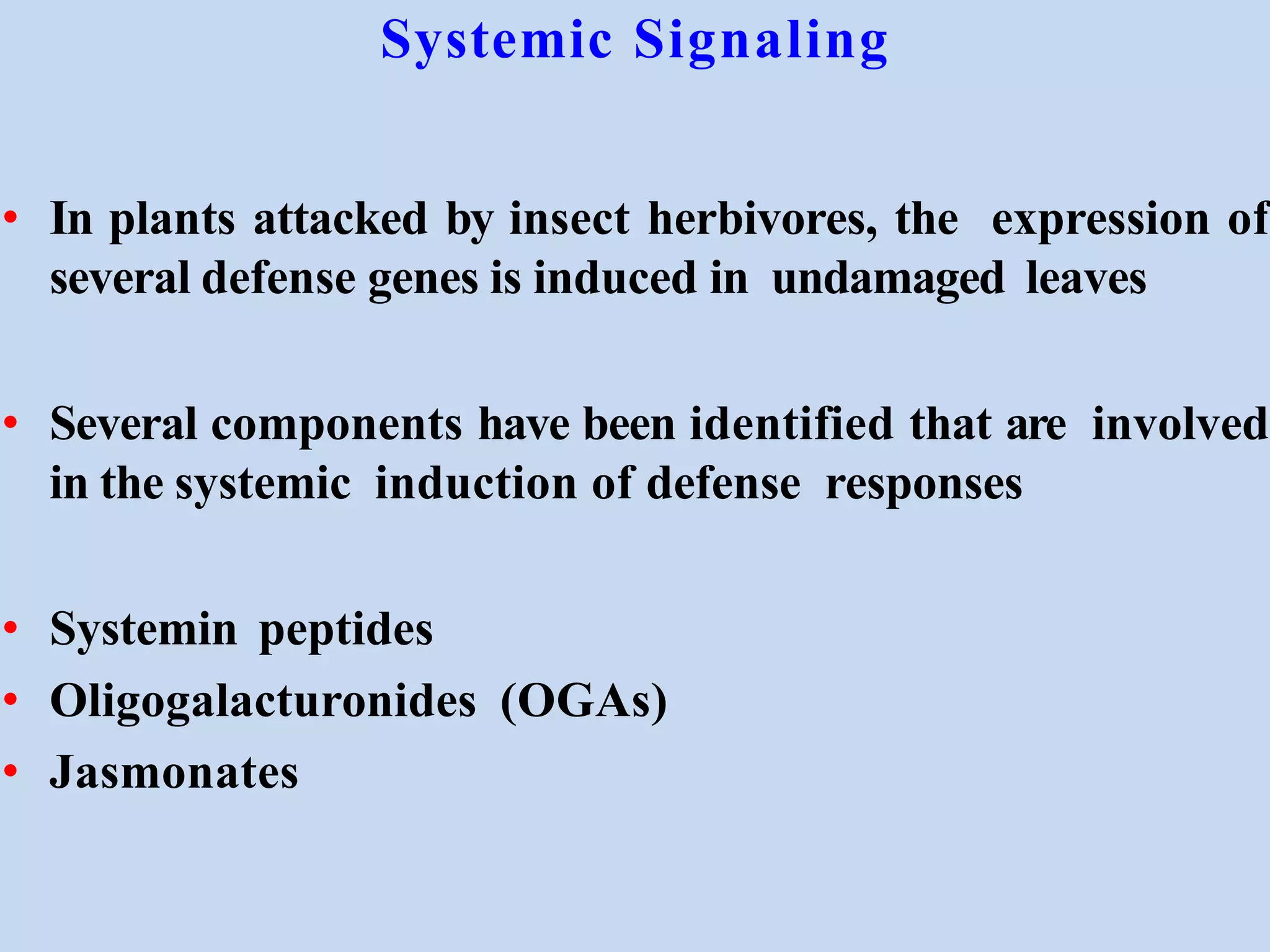 Defense Mechanism in Plants Against Insects | PPTX
