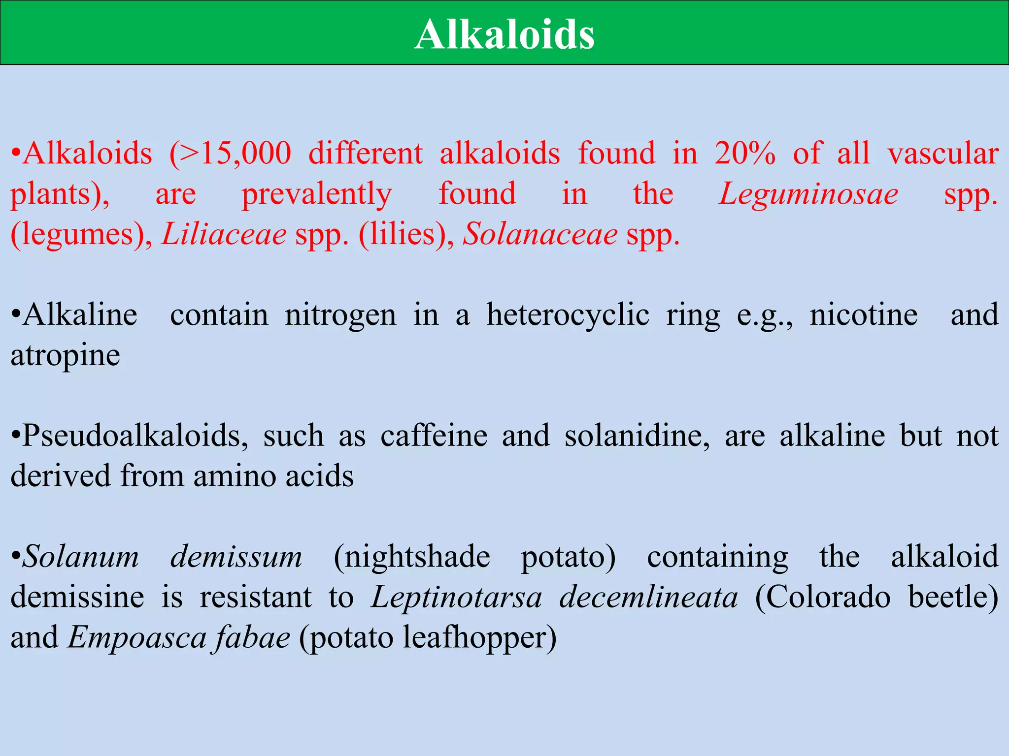 Defense Mechanism in Plants Against Insects | PPTX | Gardening | Home ...