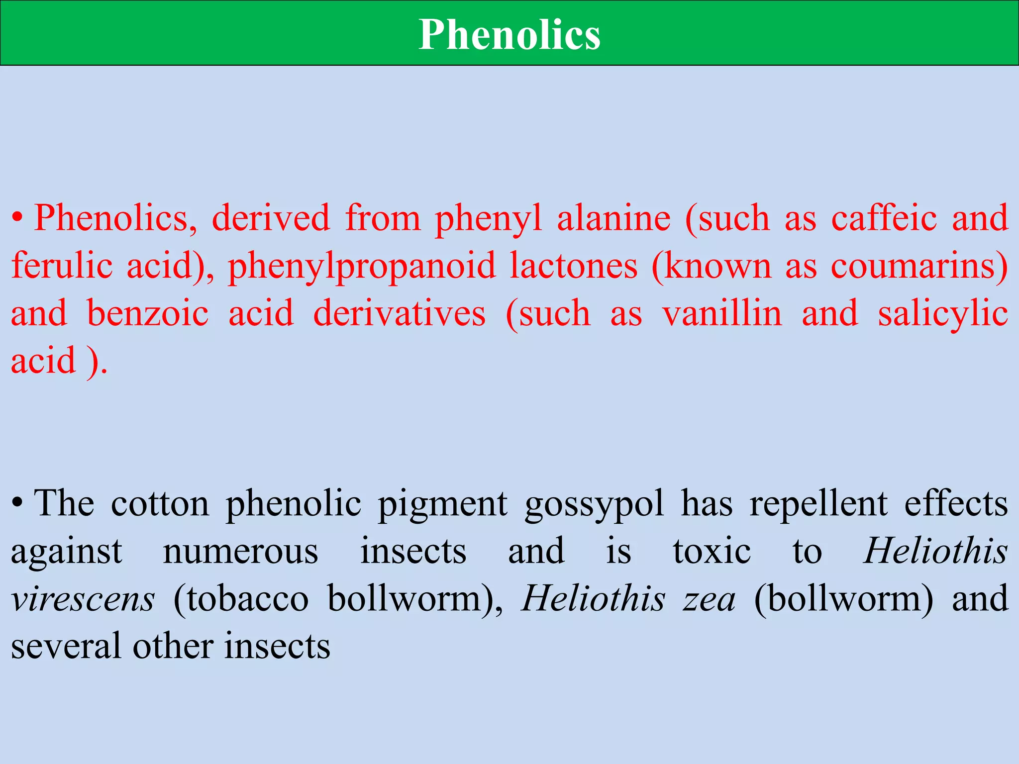 Defense Mechanism in Plants Against Insects | PPTX
