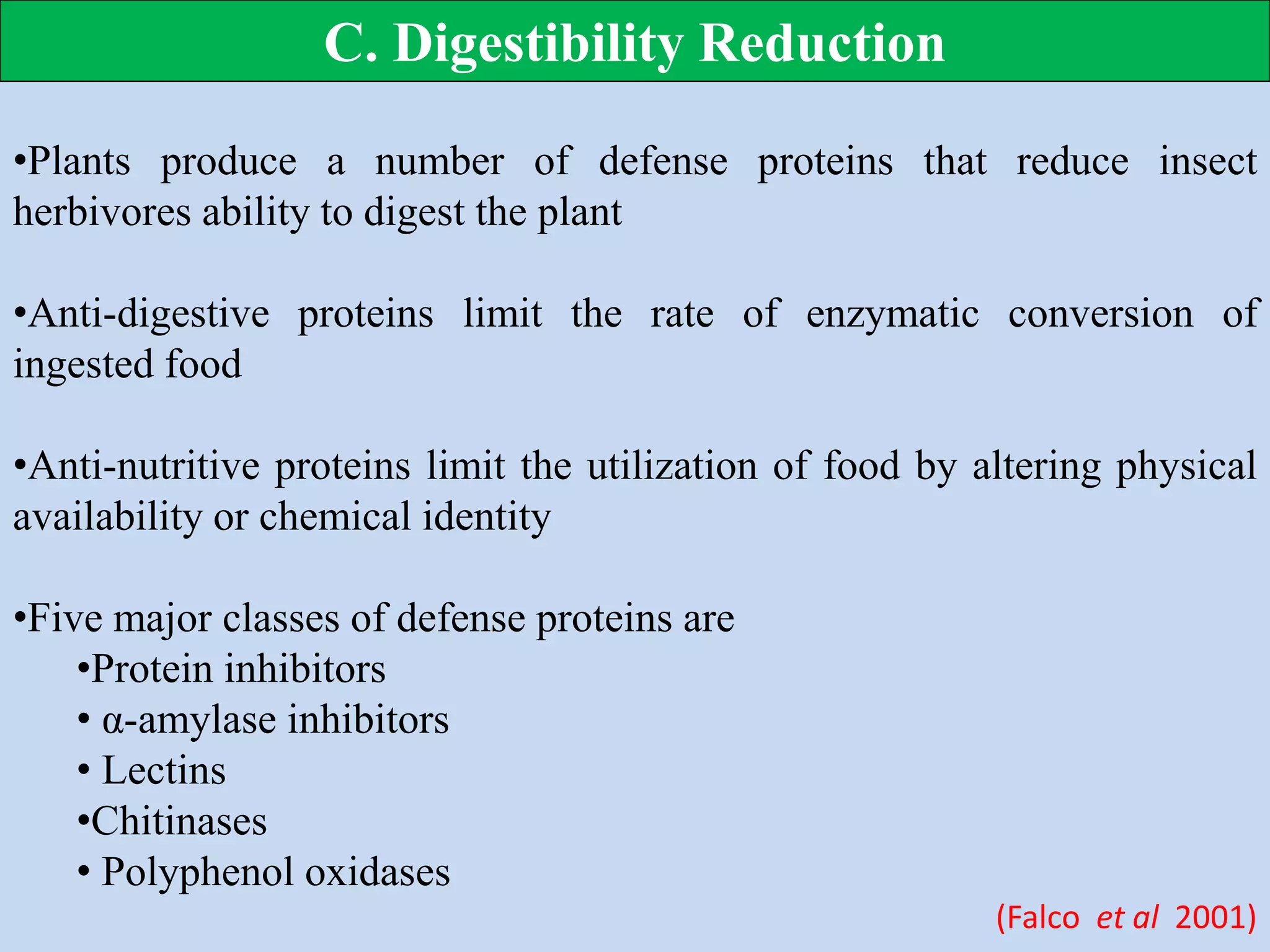 Defense Mechanism in Plants Against Insects | PPTX