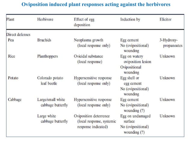 Defense Mechanism in Plants Against Insects | PPTX | Gardening | Home ...
