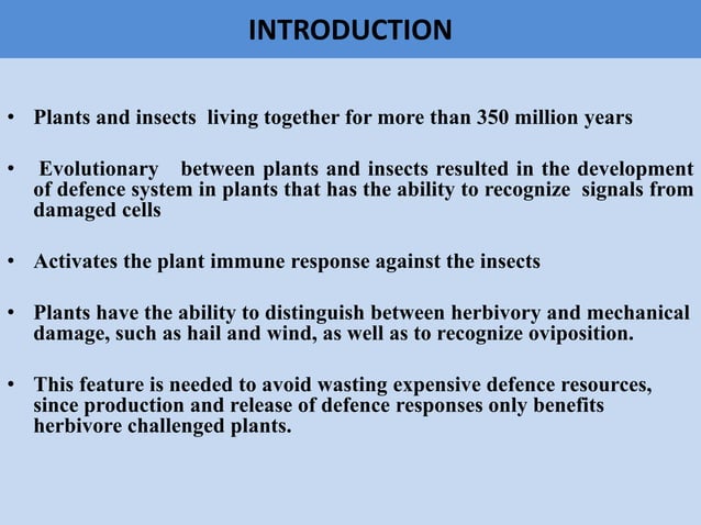 Defense Mechanism in Plants Against Insects | PPTX | Gardening | Home ...